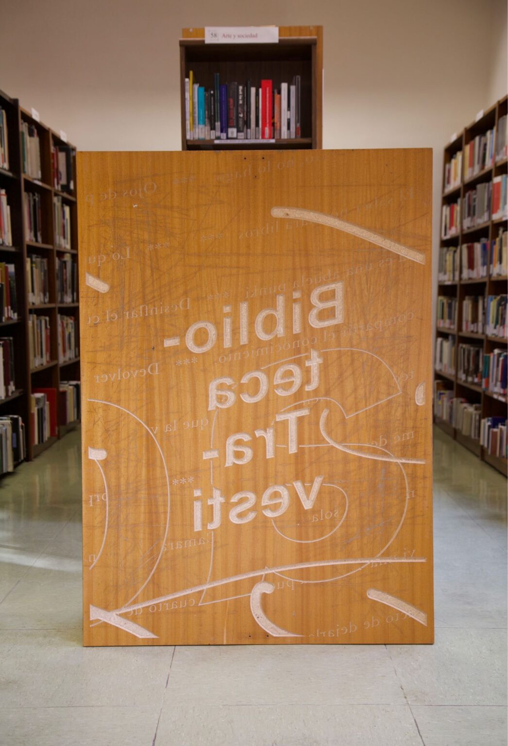 We activate the work of Iván Argote for the Fine Arts Library of the ...